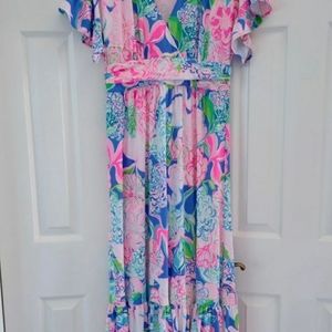 Lilly Pulitzer | Dresses | Lilly Pulitzer Size Large Jessi Tiered Midi Dress Peony For Your ...